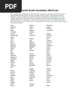 7th Grade Spelling Words LIst | PDF