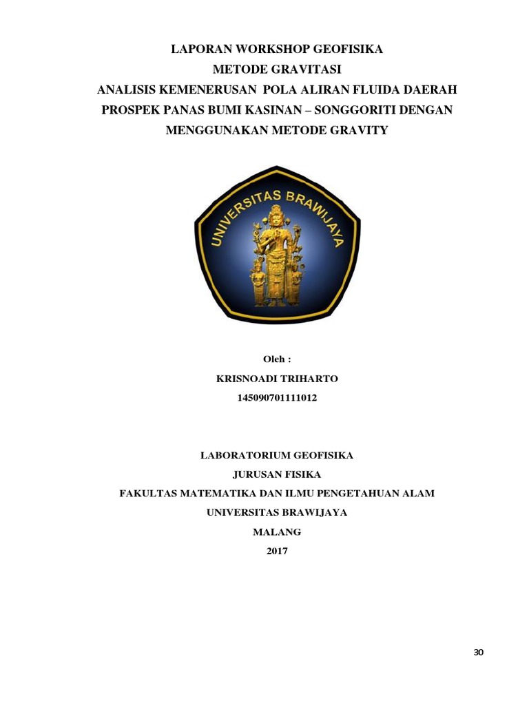 Metode Gravity Songgoriti | PDF
