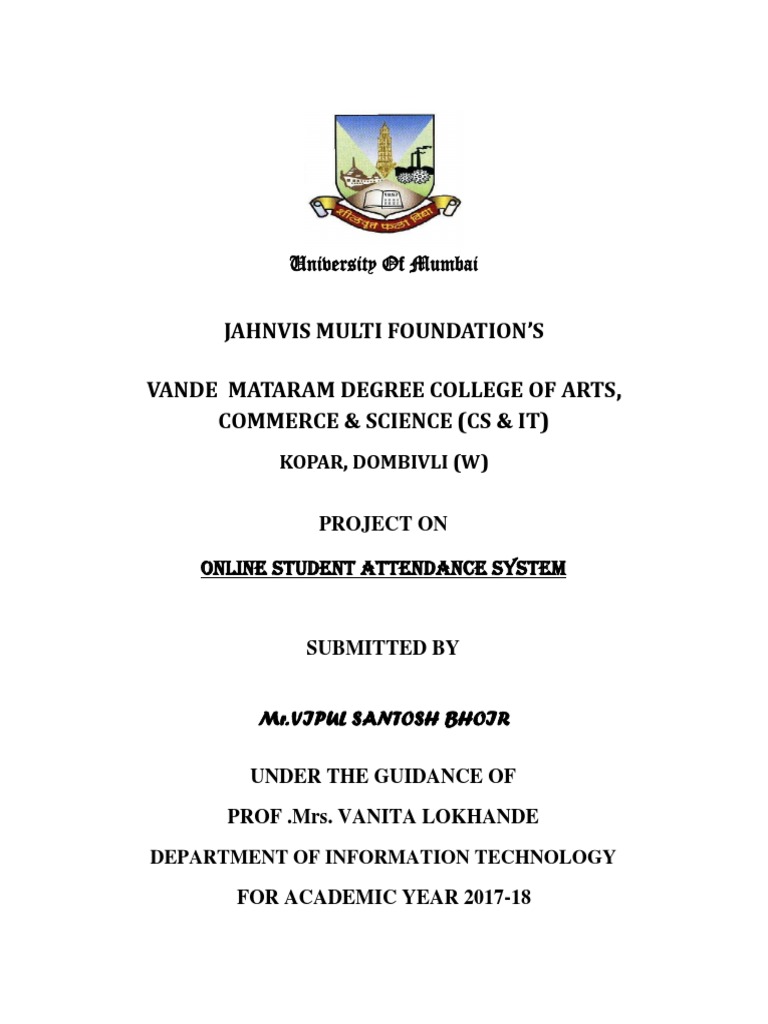Jahnvis Multi Foundation'S Vande Mataram Degree College of Arts ...