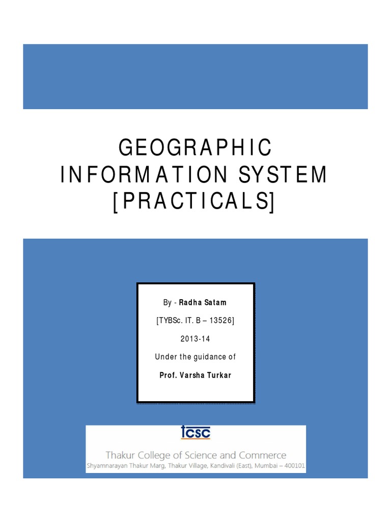 GIS Practical Journal | PDF | Geographic Information System | Line (Geometry)