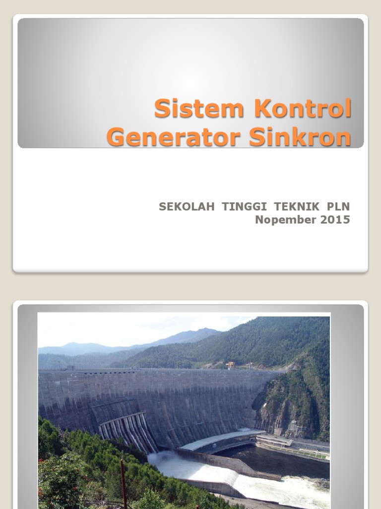 4-Sistem Kontrol Generator Sinkron | PDF | Ac Power | Rectifier