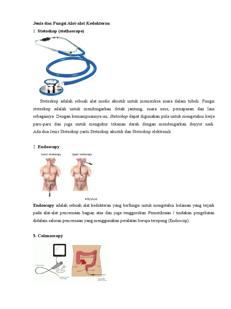 50 Jenis Dan Fungsi Alat Medis | PDF