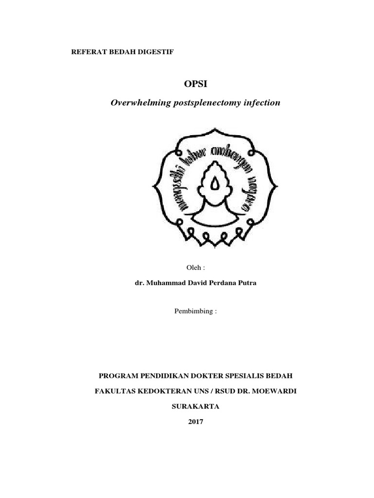 Risiko dan Manajemen OPSI Pasca-Splenektomi | PDF