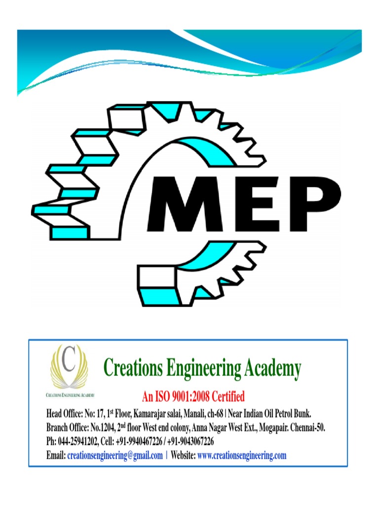 HVAC & MEP Training Courses in Chennai | PDF | Hvac | Fire Sprinkler System