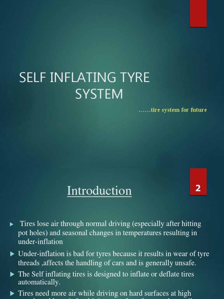 Self Inflating Tyres | PDF | Tire | Valve