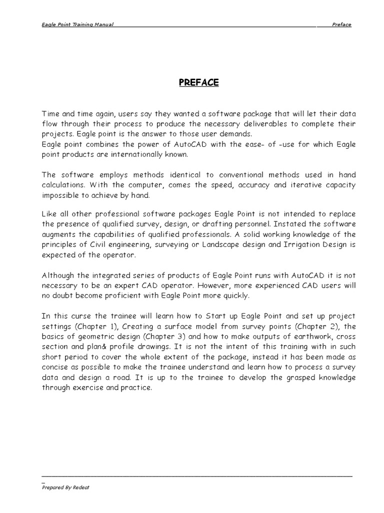 Preface: Eagle Point Training Manual Preface | PDF