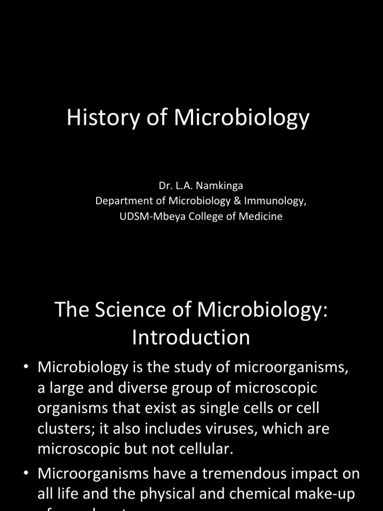 History of Microbiology | PDF | Microbiology | Microorganism