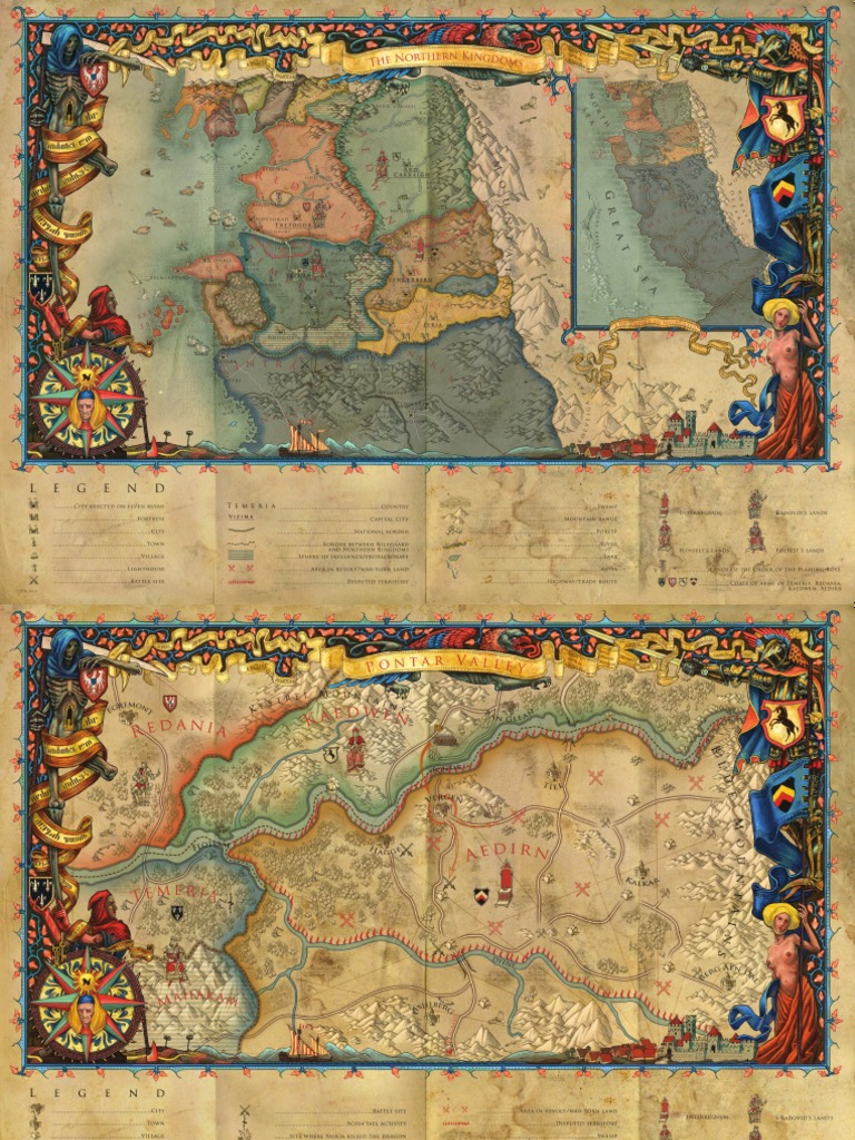 The Witcher 2 - Two-Sided Map | PDF