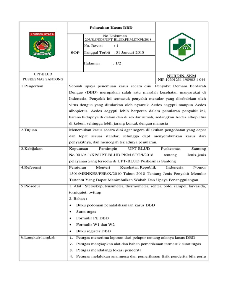 PELAKORAN KASUS DBD SECARA DINI | PDF