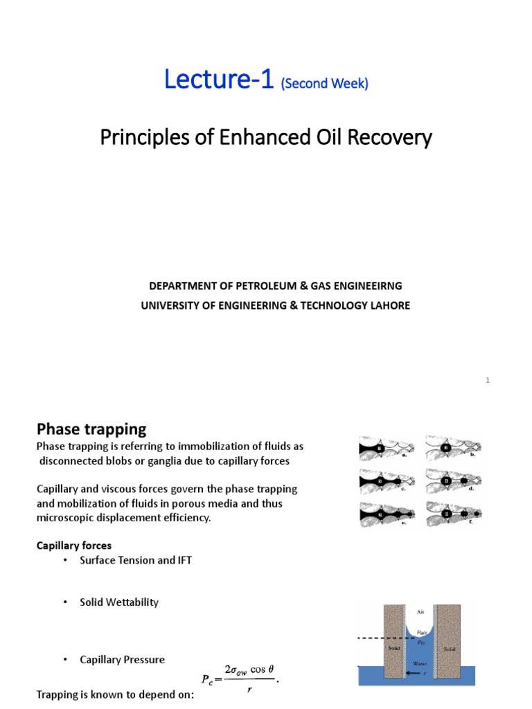 Enhance Oil Recovery Pdf Enhanced Oil Recovery Petroleum Reservoir