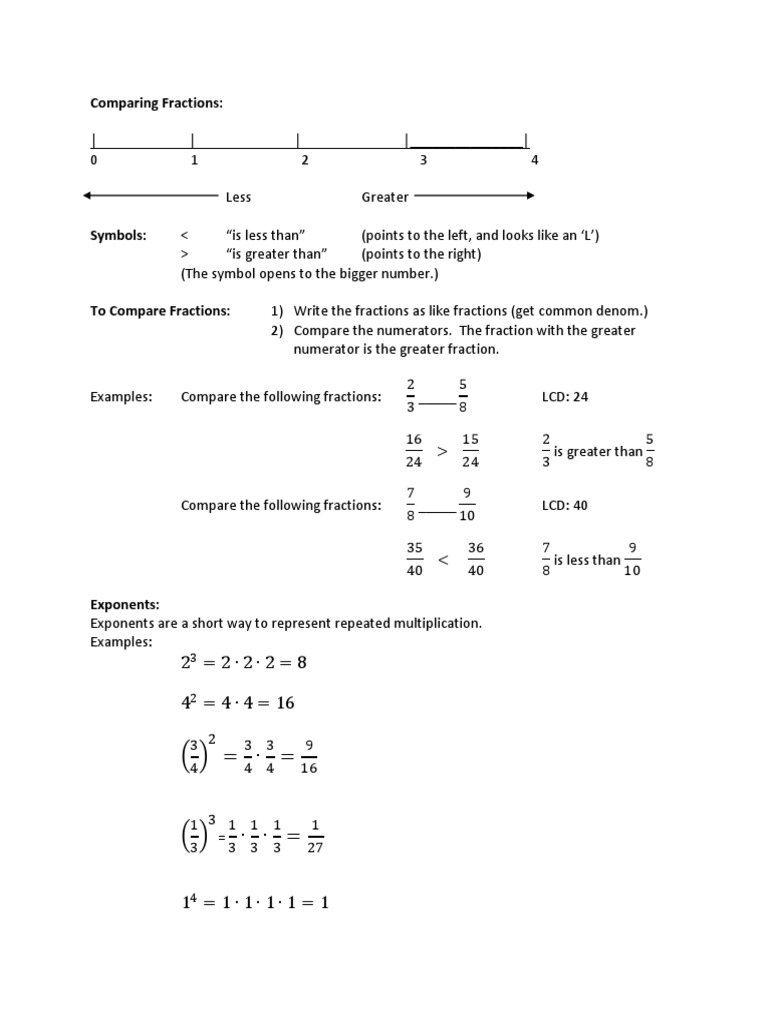 PEMDAS With Fractions | PDF | Fraction (Mathematics) | Elementary ...