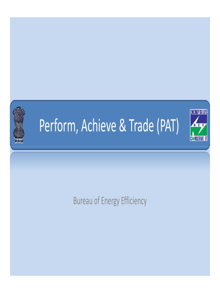 PAT Scheme | Download Free PDF | Efficient Energy Use | Energy Conservation
