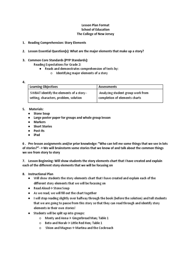 Reading Comprehension-Story Elements | PDF | Reading Comprehension ...