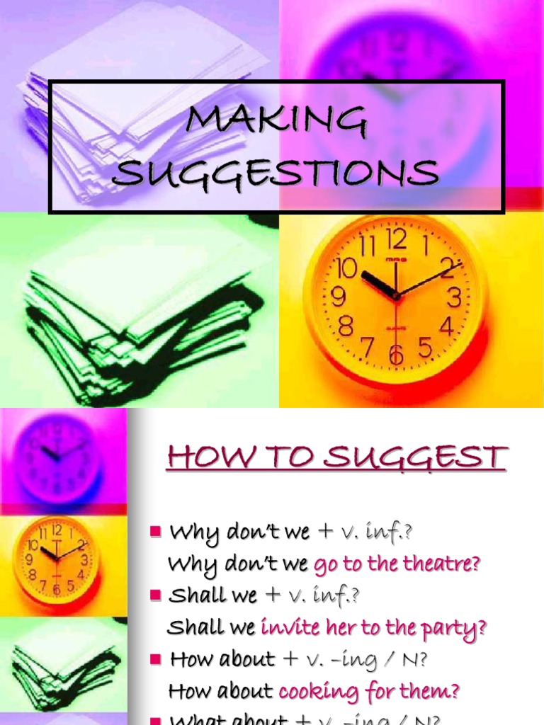 Making Suggestions: A Practical Guide | PDF