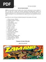 Full Epic Story of Aliguyon or The Hudhud | PDF