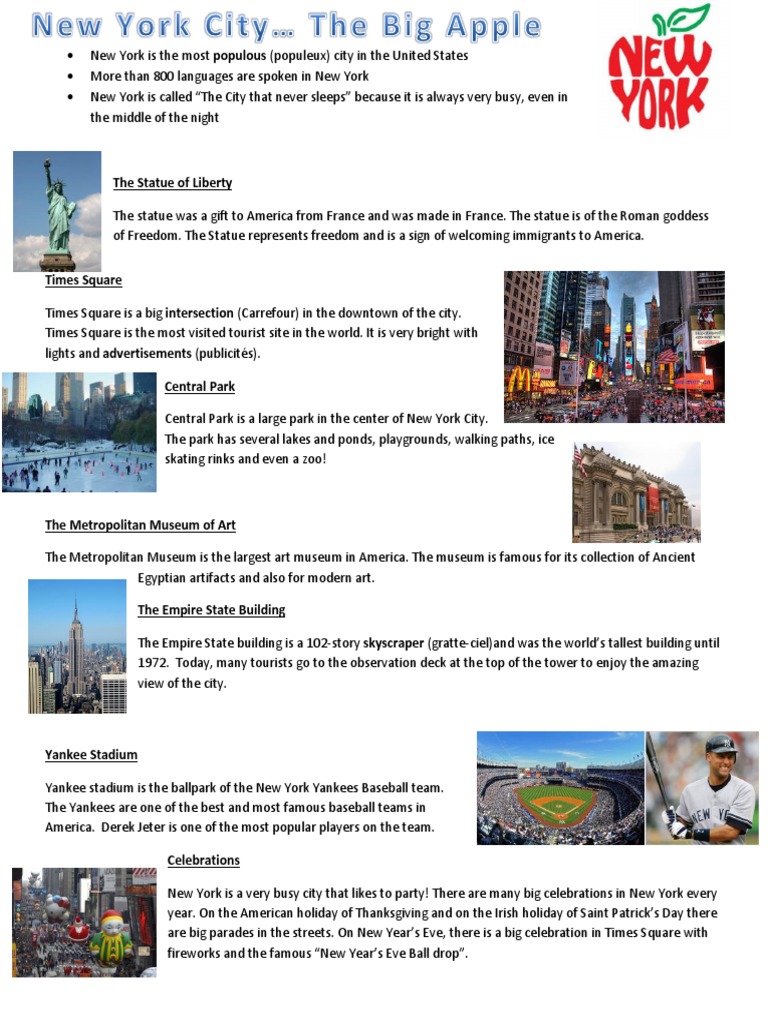 New York City: A Cultural Overview | PDF