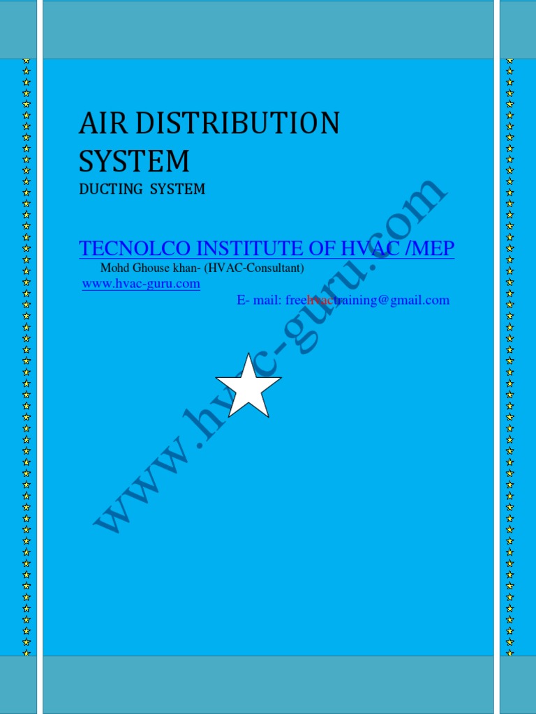 10 - Air Distribution System | PDF | Duct (Flow) | Building Engineering