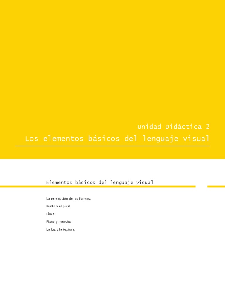 Elementos Básicos Del Lenguaje Visual | PDF | Imagen | Píxel