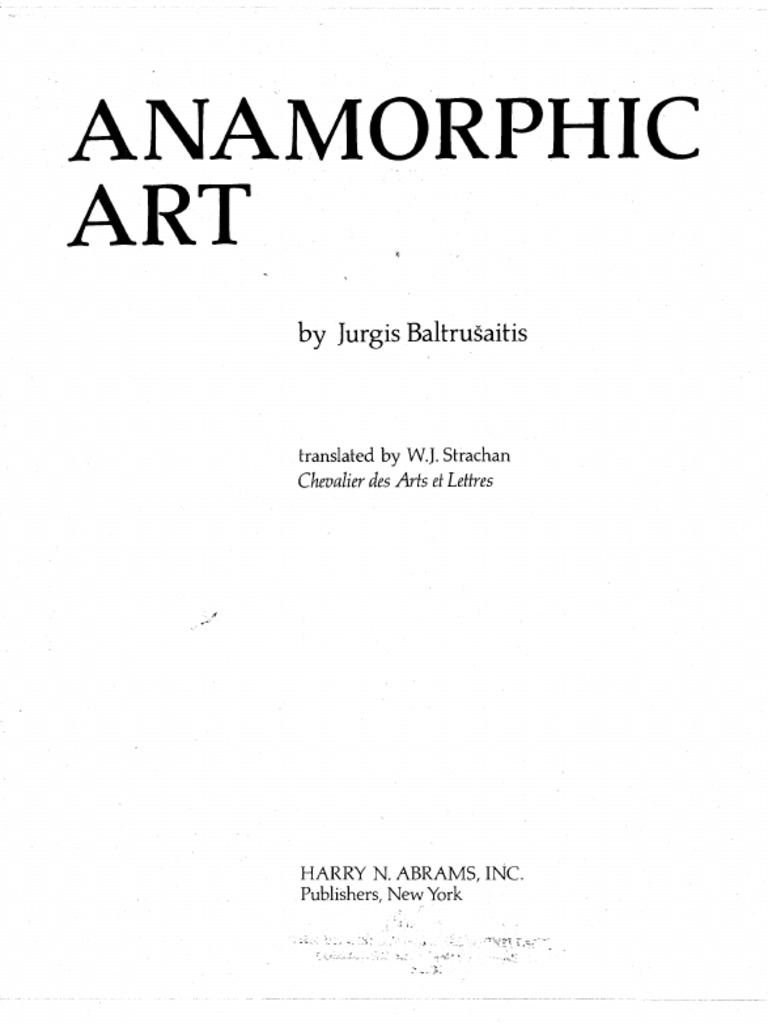Anamorphic - J. Baltrusaitis | PDF