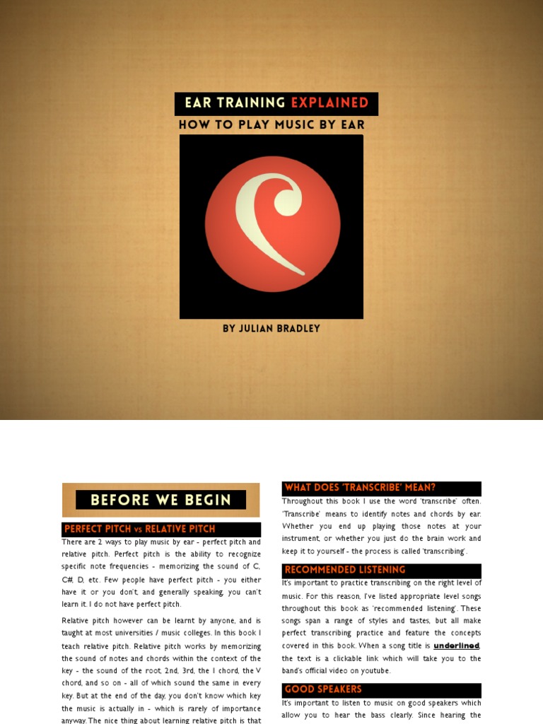 Ear Training for Musicians | PDF | Chord (Music) | Scale (Music)