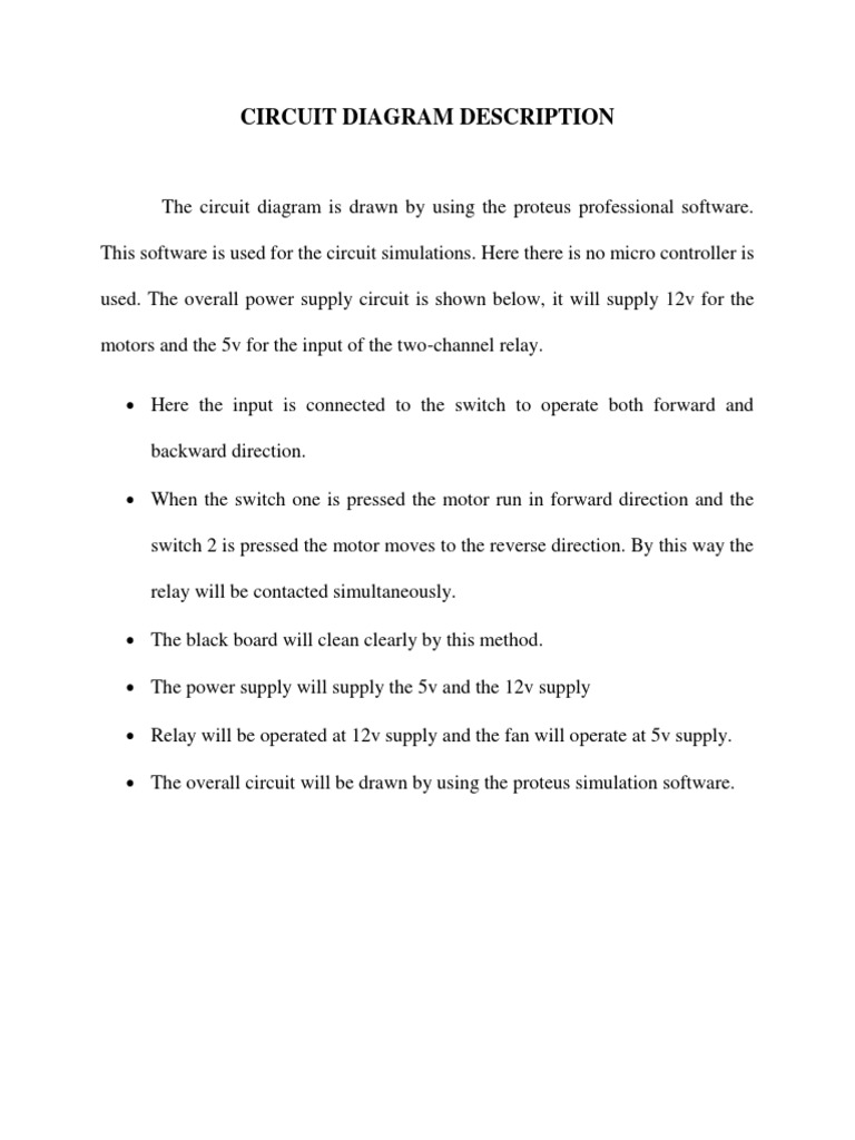Circuit Diagram Description | PDF