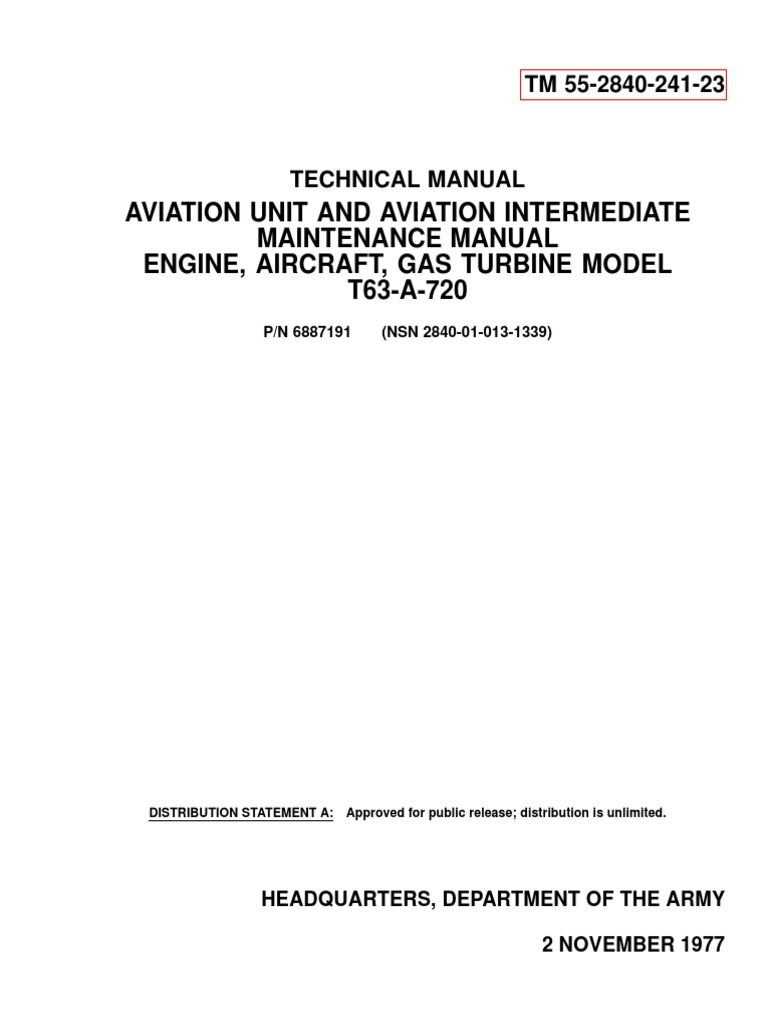 T700 Engine TM-55-2840-241-23 | PDF | Aircraft | High Voltage