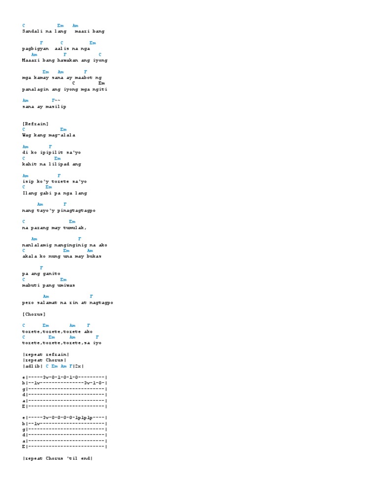 TORETE | PDF | Song Structure | Musical Forms