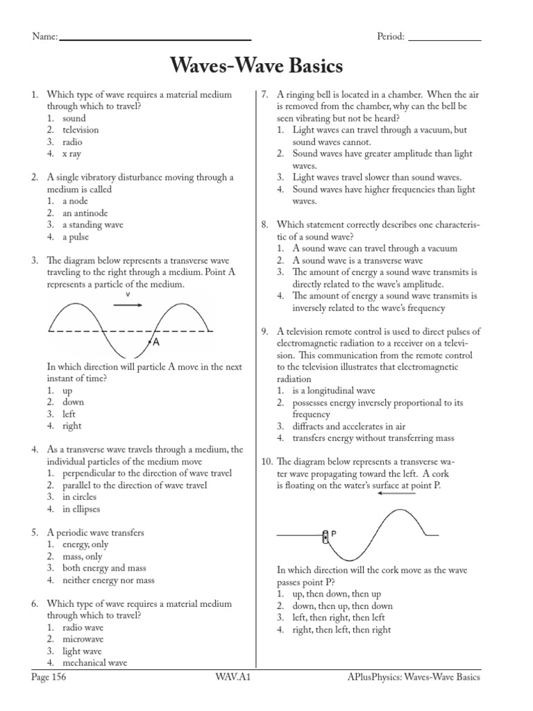 28 Waves-Wave Basics | PDF | Waves | Transmission Medium
