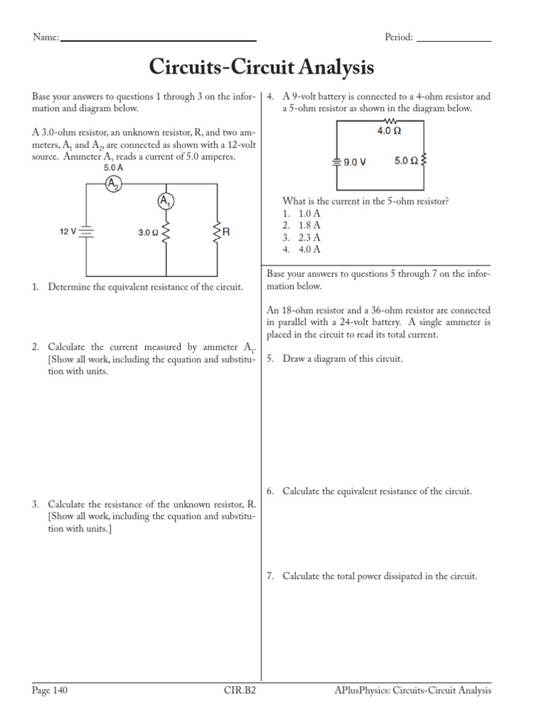 26 Circuits-Circuit Analysis | PDF | Series And Parallel Circuits ...