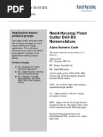 FiXed Cutter Bit Nomenclature Nov | PDF