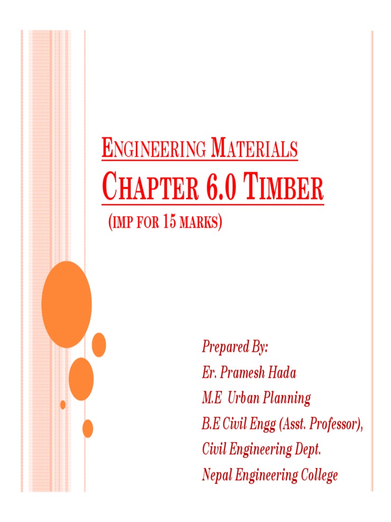 Chapter 7..timber | PDF | Wood | Lumber