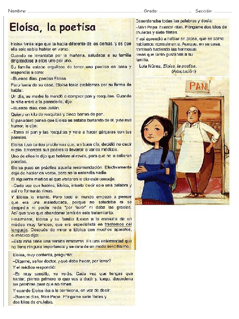 Ficha Eloisa La Poetisa | PDF | Sicología