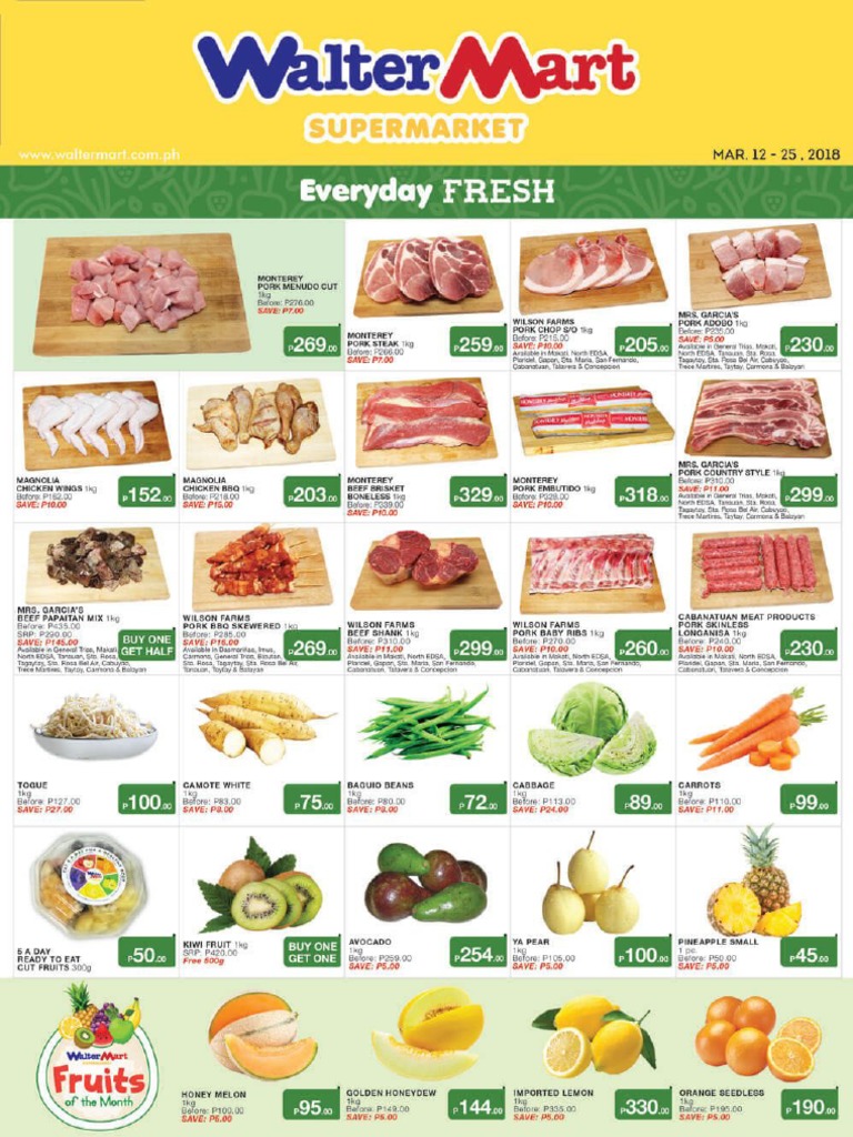 Walter Mart Supermarket March 12-25 | PDF