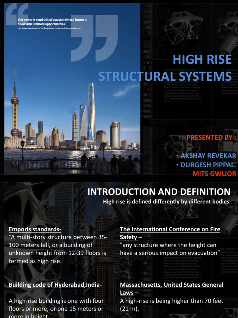 High Rise Structural Systems: Presented by | PDF | Framing ...