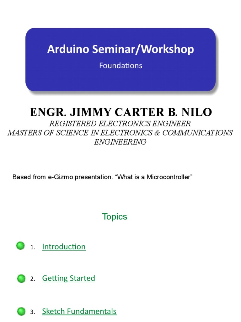 Lec 1 | PDF | Subroutine | Arduino