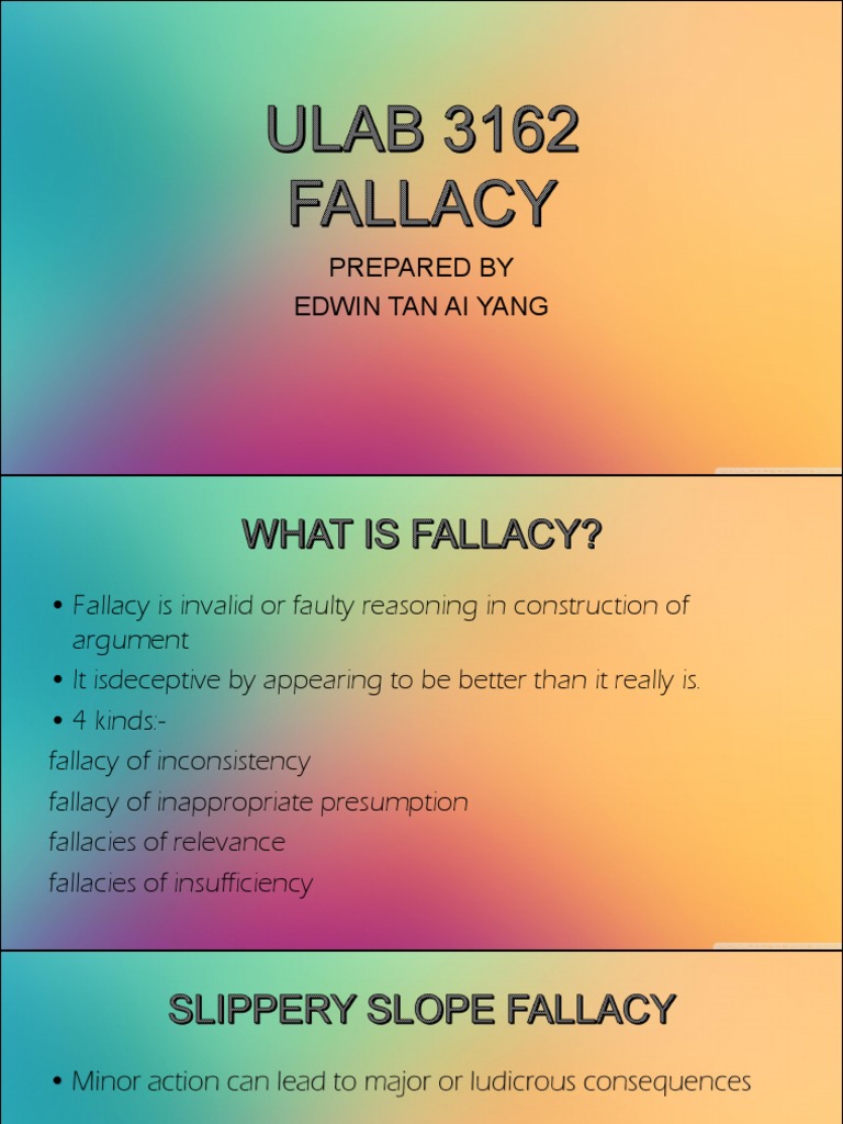 Understanding Logical Fallacies | PDF | Self-Improvement