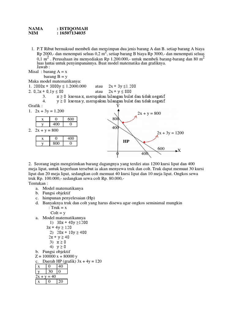 Program Linier | PDF