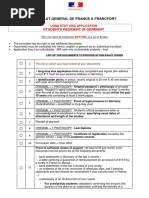 VFS France Visa Document Checklist | PDF | Receipt | Travel Visa