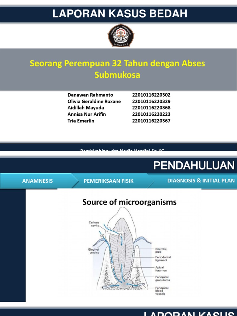 Abses Submukosa-Laporan Kasus Gigi Mulut | PDF | Sains & Matematika
