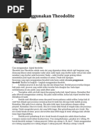 Pengenalan Alat Theodolite | PDF