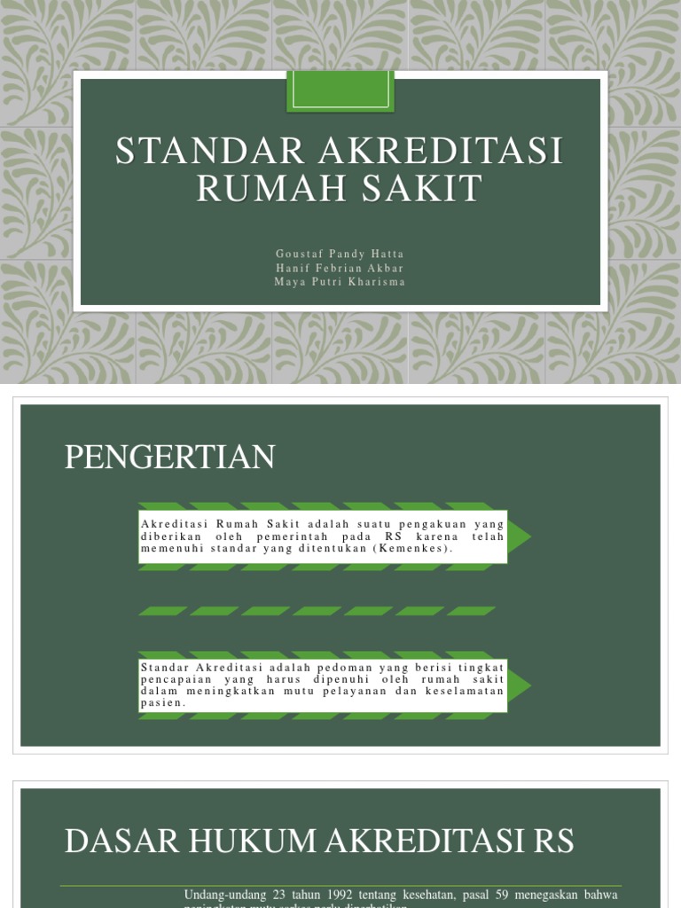 Standar Akreditasi Rumah Sakit Pdf