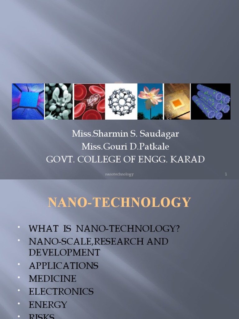 Overview of Nanotechnology Applications | PDF | Nanotechnology ...