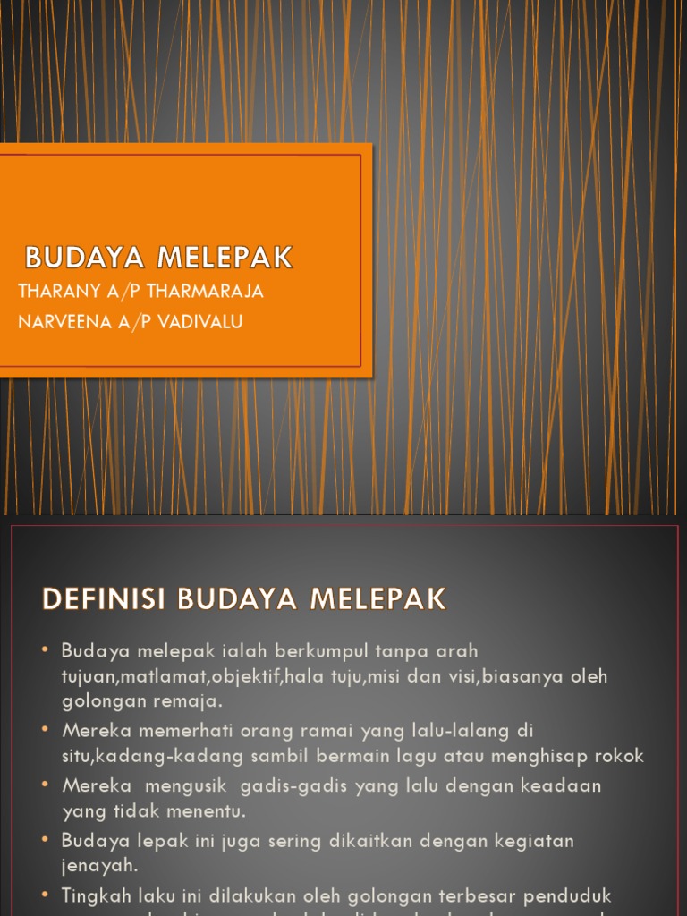Budaya Melepak Presentation | PDF