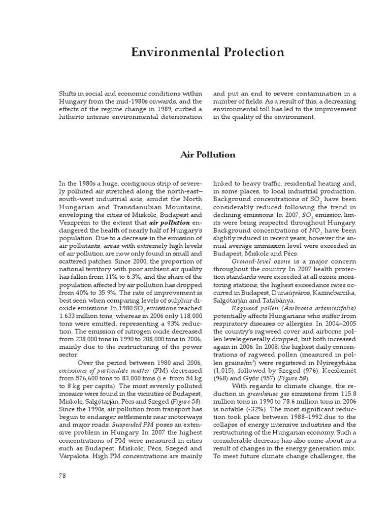 13 Environmental Protection | PDF | Drinking Water | Air Pollution