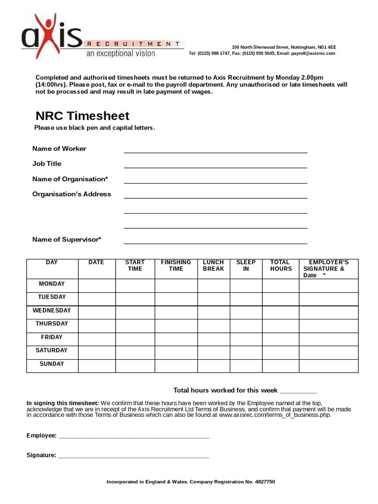 Oxford Timesheet Submission Guidelines | PDF