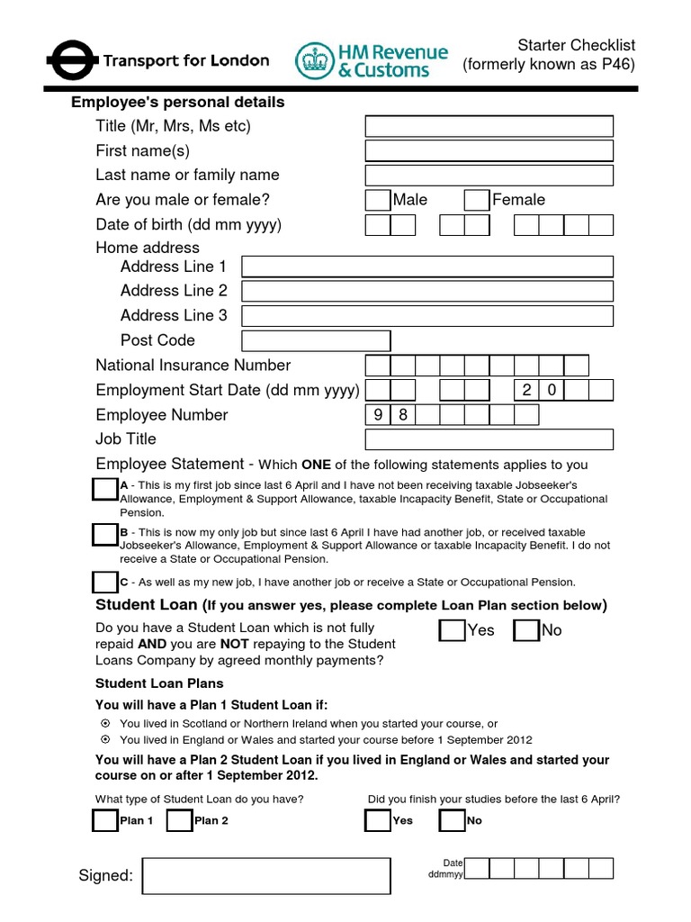 3.13 HMRC Tax Form | PDF