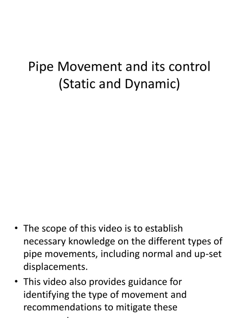 Pipe Movement and Solution-1 | PDF