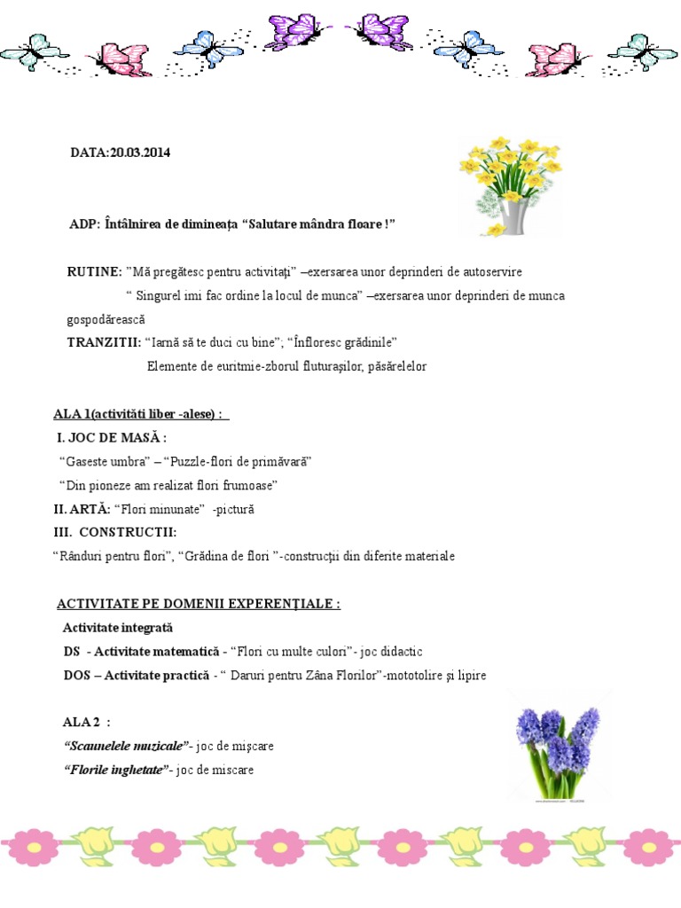 Proiect de Primavara | PDF