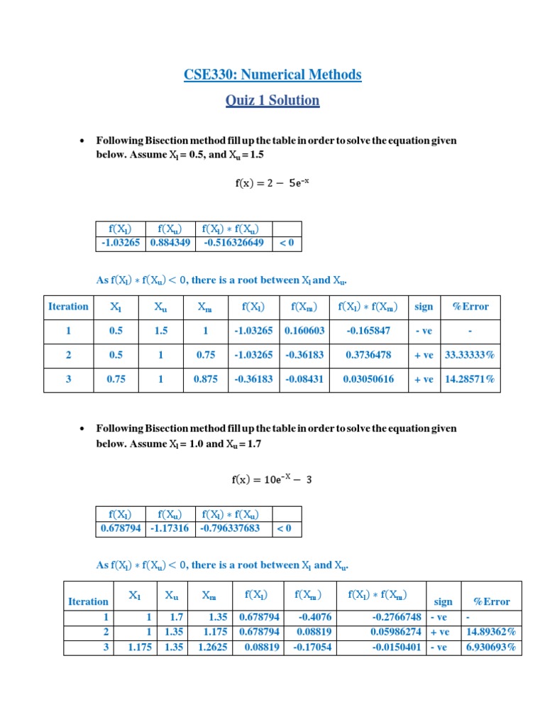 CSE330 Quiz Solutions | PDF | Applied Mathematics | Algorithms