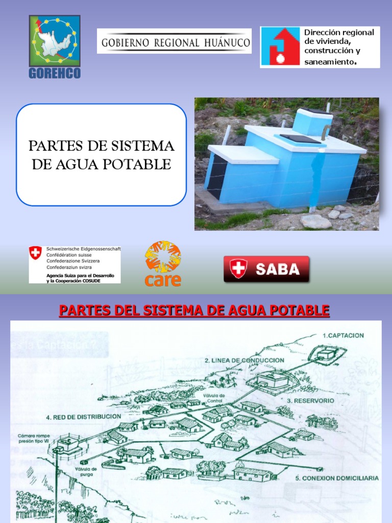 Partes del Sistema de Agua Potable | PDF | Agua potable | Reservorio